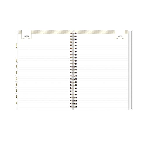 2023-2024 Day Designer Pebble Path Frosted Polypropylene Weekly/Monthly Academic Planning Calendar with Notes, 5-7/8" x 8-5/8", Black, July 2023 to June 2024, 142502
