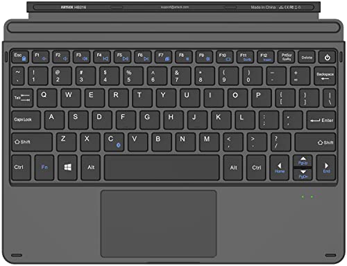 Arteck Microsoft Surface Go Type Cover, Ultra-Slim Portable Bluetooth Wireless Keyboard with Touchpad for 3 (2021), 2 (2020) and Built-in Rechargeable Battery