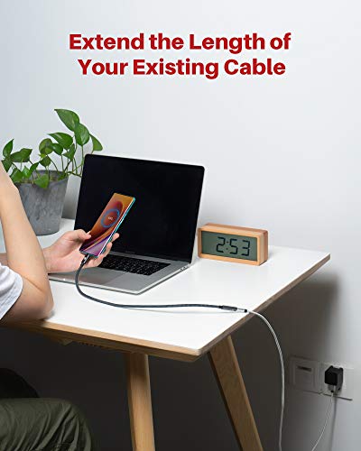IVANKY USB C Extension Cable 1.5ft [100W, 20Gbps], USB-C 3.1 Gen 2 Male to Female 4K Video Cable, Compatible with MacBook Pro/Air, Samsung, Nintendo Switch and More