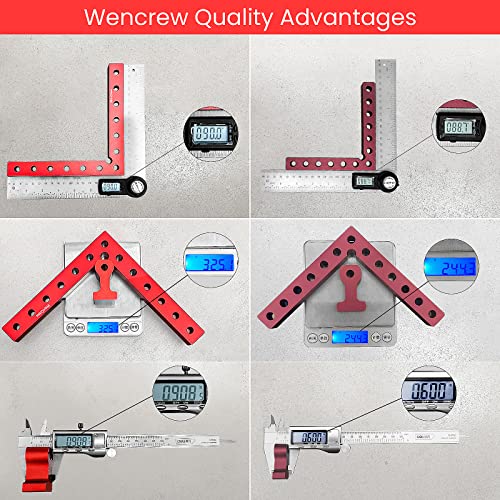 90 Degree 5.5" Aluminum Corner Clamps for Woodworking - 4 Pack Positioning Clamping Squares for Boxes, Cabinets, Drawers