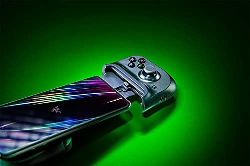 Razer Kishi for Android - Smartphone Gaming Controller (USB-C Connection, Ergonomic Design, Individual Fit for Mobile Phones, Analog Stick, Ultra Low Latency) Black