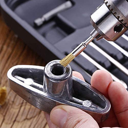 90 Pcs Wire Brushes Set, Rocaris Brass Wire Wheels Pen Brushes Set Kit Accessories for Rotary Tool