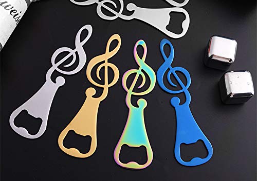 4 Piece Music Beer Opener Guitar Bottle Openers, Note Bottle Openers Bartender Bottle Cap Opener Cool Gifts for Music Lovers Drinkers