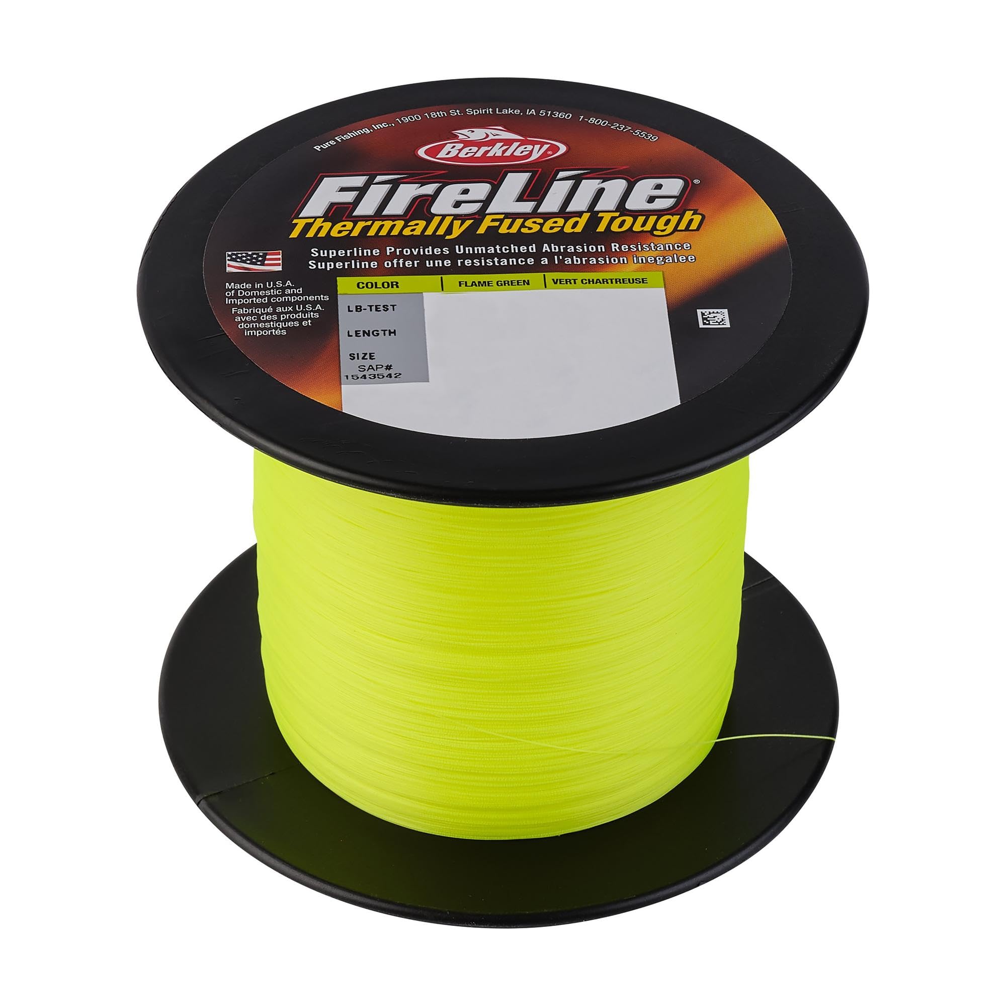 Berkley FireLine® Superline, Crystal, 4lb | 1.8kg, 1500yd | 1371m Fishing Line, Suitable for Freshwater Environments