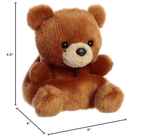 Aurora® Adorable Palm Pals™ Artie Bear™ Stuffed Animal - Pocket-Sized Play - Collectable Fun - Brown 5 Inches