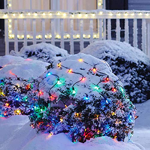 JMEXSUSS Solar Net Mesh String Lights Outdoor Waterproof Lights, 8 Modes Remote Control Waterproof Solar Net Lights Outdoor Green Wire 9.8ft x 6.6ft 320 LED Mesh Lights(Multi Color)…