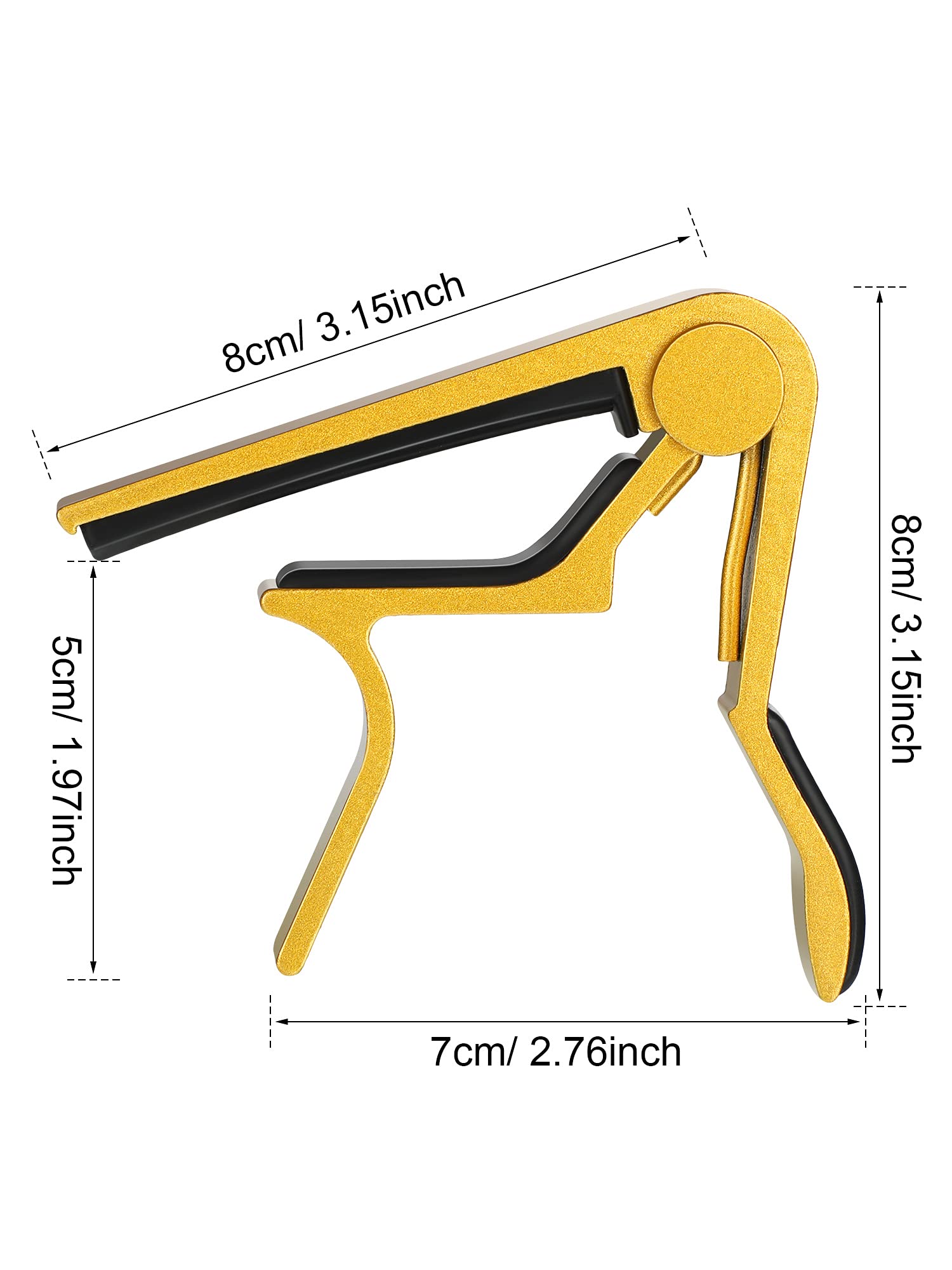 8 Pieces Guitar Capo Guitar Accessories Capo Aluminum Metal Universal Guitar Clamp Capo Electric Guitar Capo Clamp for Various Types Lightweight String Instrument