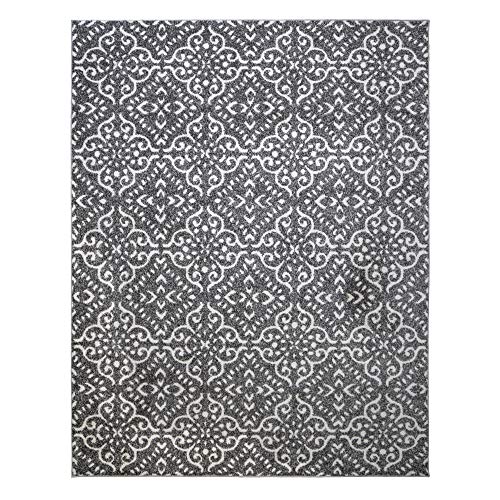 Gertmenian Area Rug 3 Piece Sets Non-Shedding Soft Modern Contemporary Carpet pc Living Room Dining Entryway Bedroom Runner Rugs Gift Set, 2x6 5x7 8x10 Large, Brown Abstract Floral, 81741