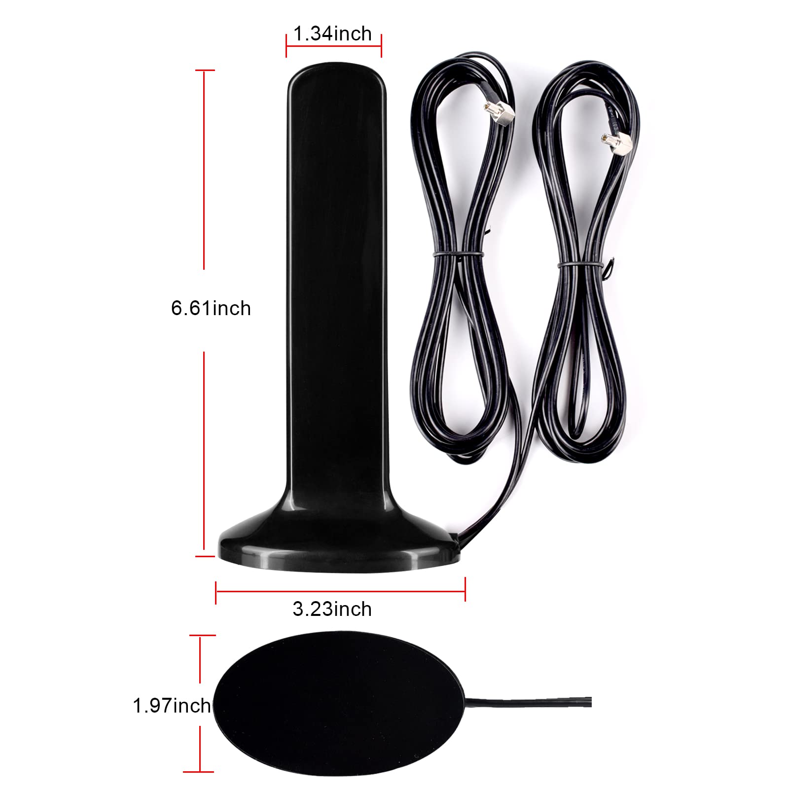 7dBi External 4G LTE 5G Dual TS9 Magnetic Antenna for Netgear AT&T Nighthawk M6 MR6110 MR6500 M5 MR5100 MR5200 M1 MR1100 Verizon Jetpack 8800L MiFi Hotspots Netgear LB1120 Router,Slinkdsco
