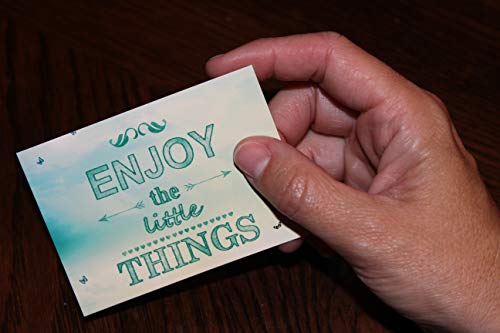 Oospecka Designs Inspirational & Motivational Mini Color Note Cards flat 2.5 x 3.5 set of 50
