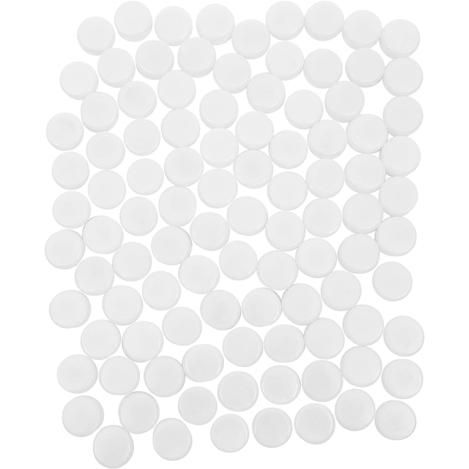 Juvale White Round Inserts for Noise Makers for Graduation, Sporting Events (0.83 in, Pack of 100)