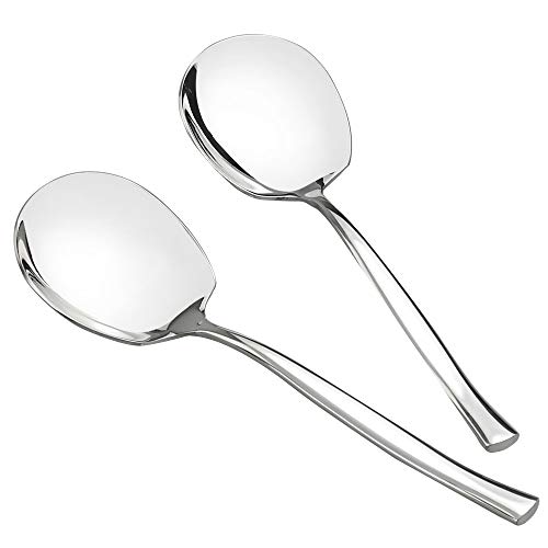 Idotry 8-Piece Stainless Steel Buffet Serving Spoon, Large Serving Spoon