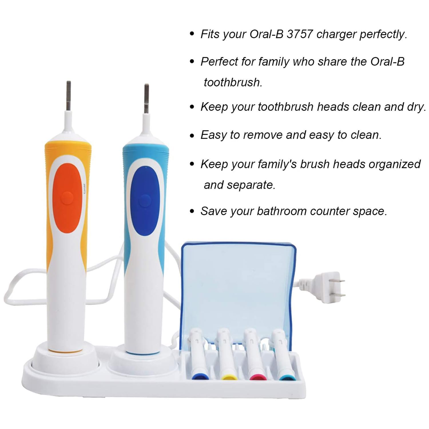 LazyMe Electric Toothbrush Stand for Oral B,Electric Toothbrushes Heads Holder for Oral B (1 Pack)
