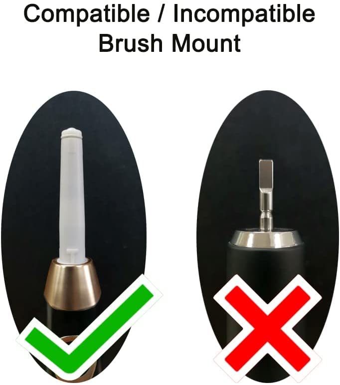 YUNCHI Electric Toothbrush Replacement Heads 5 Pack Compatible with Fairywill FW-507/508/551/917/959, for FW-D1/FW-D3/FW-D7/FW-D8, for Fairywill Toothbrush Refills - Black