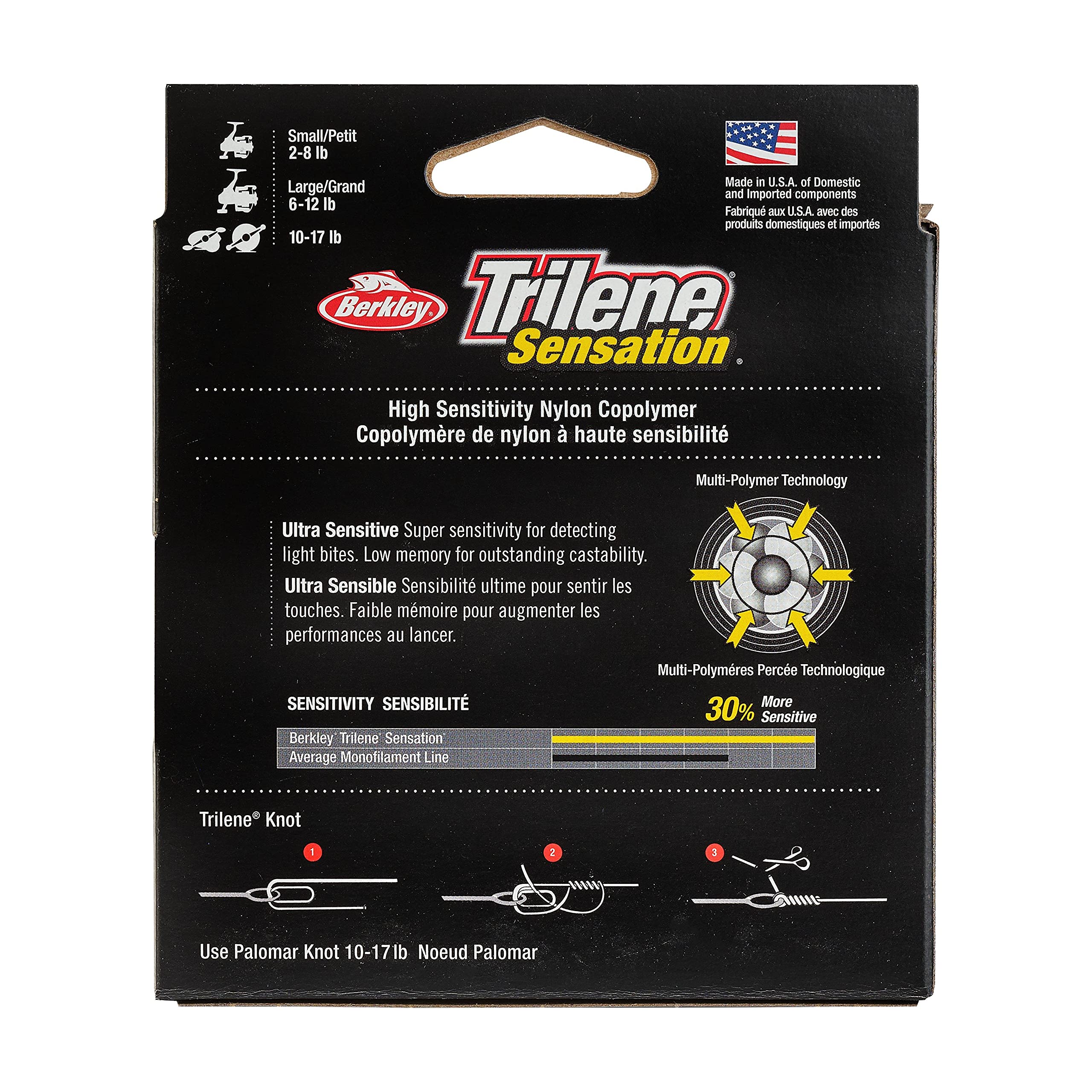 Berkley Trilene® Sensation, Clear, 4lb | 1.8kg Monofilament Fishing Line, Suitable for Freshwater Environments
