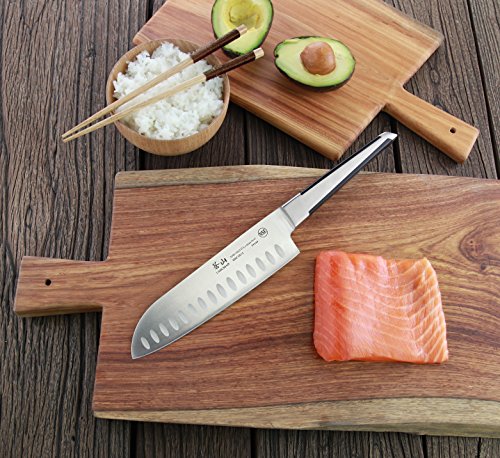 Cangshan X Series 59144 German Steel Forged Santoku Knife, 7-Inch