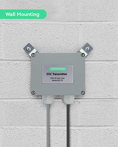 LINOVISION EOC Transmitter with Waterproof Enclosure, Used with EOC Receiver or EOC Switch for Upgrading Analog Surveillance System to IP Surveillance System