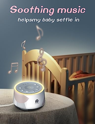 Dreamegg D1 Pro White Noise Sound Machine, 3-in-1 Baby Soother Sound Machine Separate Night Light, 29 HiFi Sounds, Noise Machine for Sleeping & Relaxation for Adults Baby Registry Gift (D1 Upgraded)