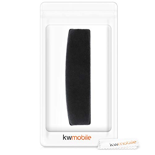 kwmobile Headband Cushion Pad Compatible with Sennheiser HD515 / HD555 / HD595 / HD518 - Headphones PU Leather Cushion - Black
