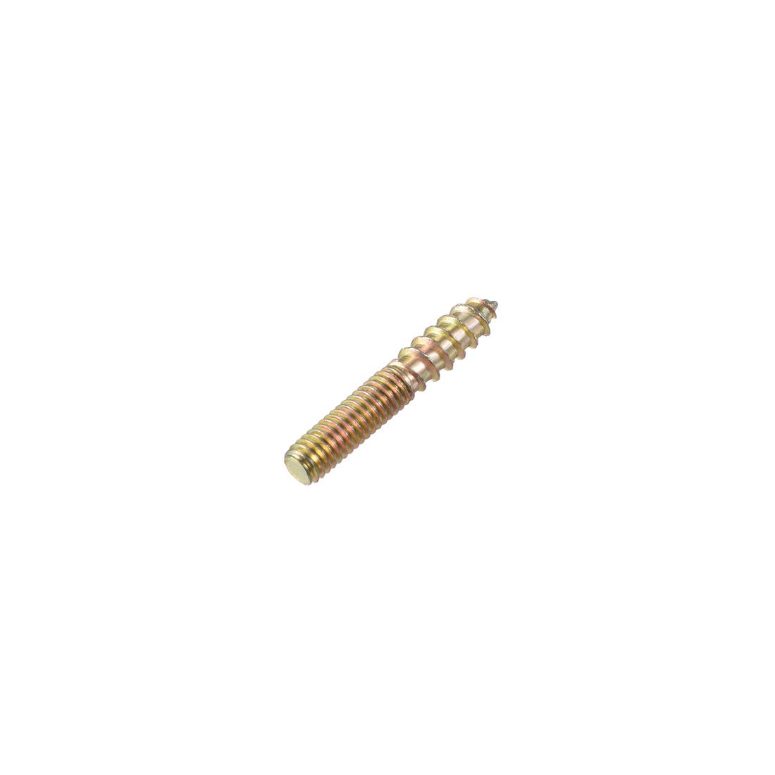 uxcell M4 Hanger Bolts Length 1"(25mm) Double Headed Bolts Self-Tapping Screw 4mm Wood Joint Furniture Legs 20pcs