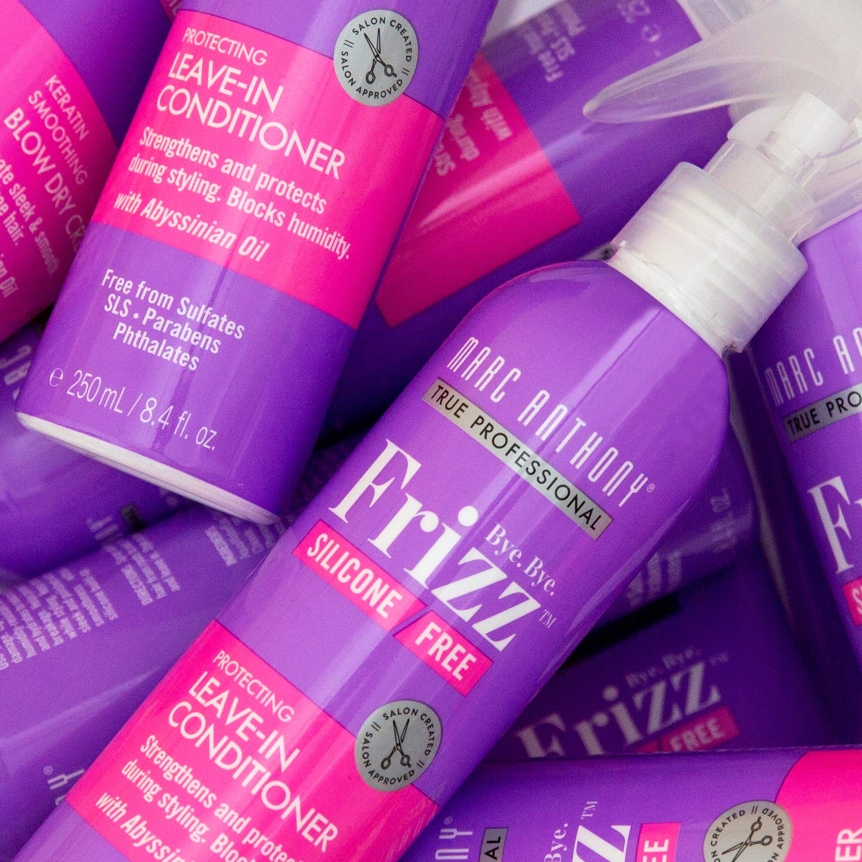 Marc Anthony Bye Bye Frizz Silicone Free Leave in Conditioner, 8.4 Ounces