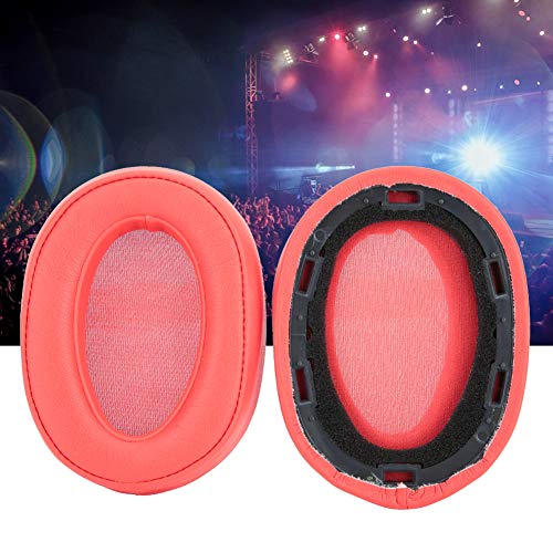 Red Earphone Cover Replacement Ear Pads Cover Headset Cushion for Sony MDR 100ABN WH H900N Headphone Red