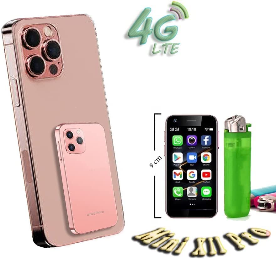 iLight Mini Smartphone 13 Pro World's Smallest 13 Pro 4G LTE Android Mobile Phone Super Small Tiny 3" Touch Screen 13+ Design Global Unlocked Great for Kids 2GB /16GB Tiny iPhone 13 Pro Max Look Alike