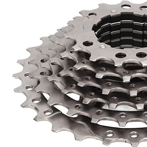 8 Speed 11‑28T Cassette, 8 Speed Flywheel Smoother Shifting Nickel Steel for Road Bike