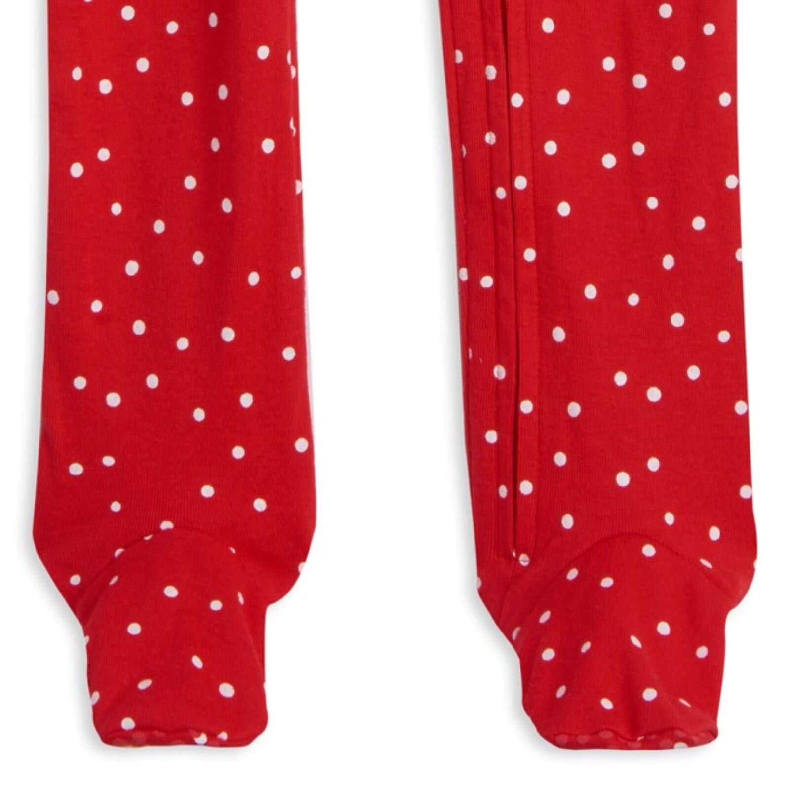 Disney Minnie Mouse Infant Baby Girls 2 Pack Zip Up Sleep N' Play Coveralls 12 Months