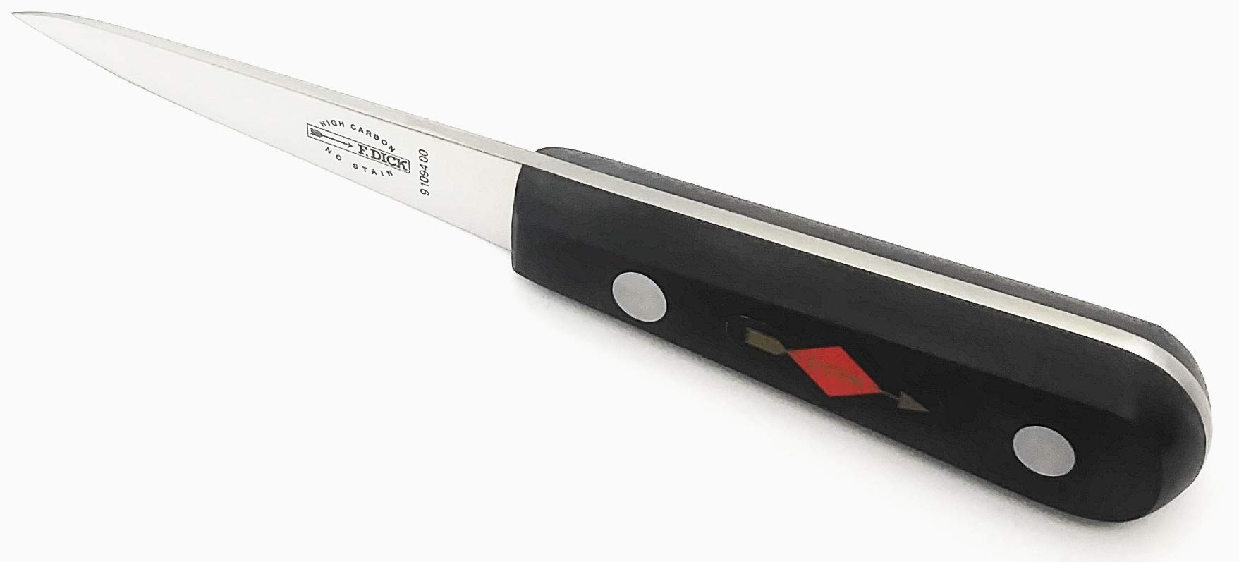 F. Dick 3" Blade Oyster/Clam Knife - Full Tang Blade With Riveted Durable Handle - Beveled Edge - German Made Of German High-Carbon Stainless Steel