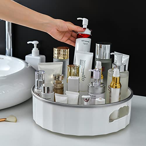 9in Rotating Spice Rack Spinning Organizer Non- Skid Lazy Susan Turntable Spice Stand for Cabinet Pantry Refrigerator