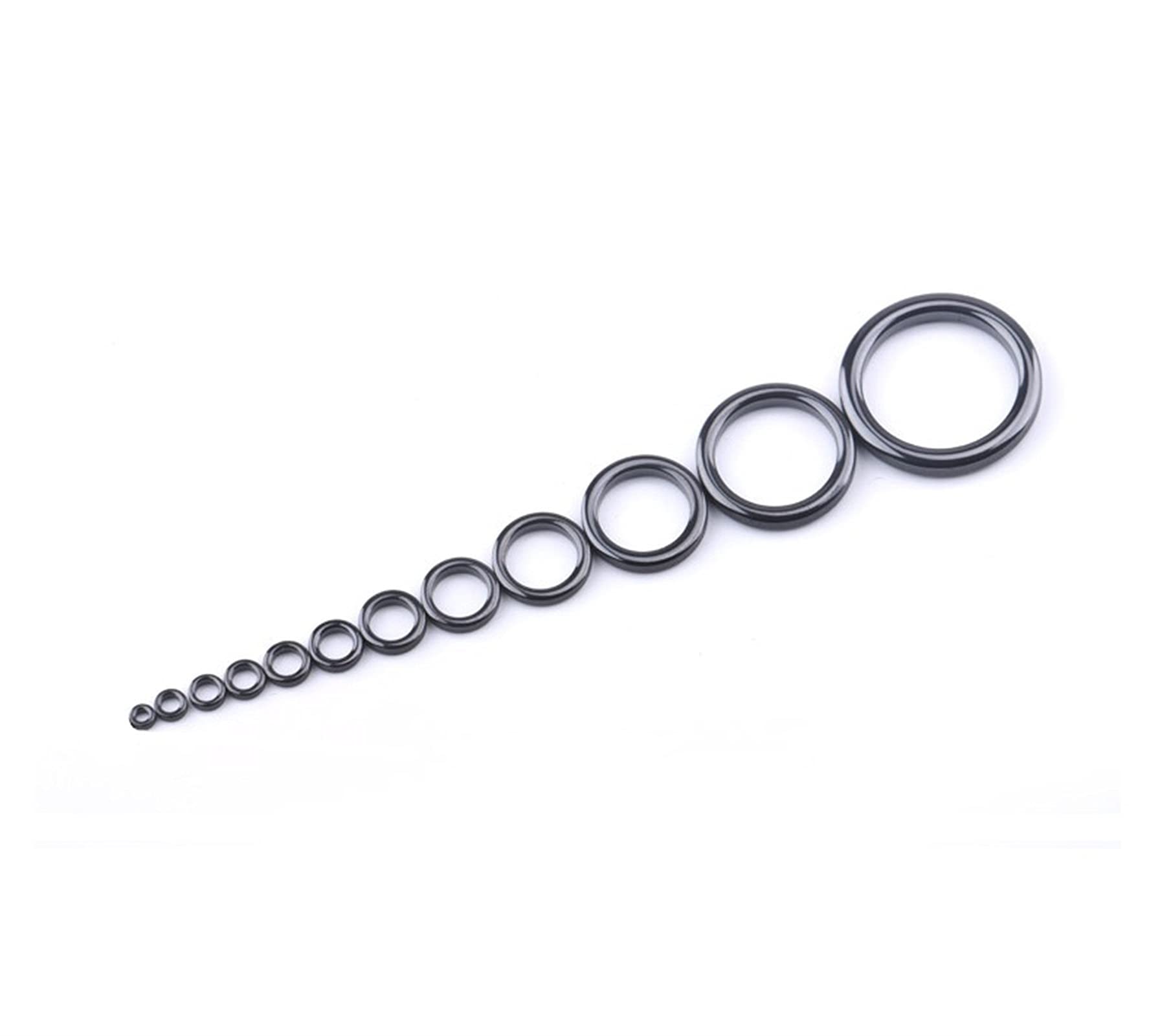 24pcs, Fishing Rod Repair Kit Fishing Rod Guide Repair Kit Ceramic Guide Ring Replacement Kit (12 Different Size)