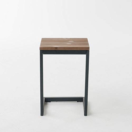 Christopher Knight Home Darlah Small Firwood Antique Table, Antique, Antique Natural and Black With Blue, 10.25”D x 12.75”W x 19.50”H