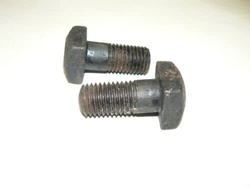 7/8"-9 x 2" Square Head Machine Bolts - Plain Steel Finish - Lot of 15 Pcs. HQ