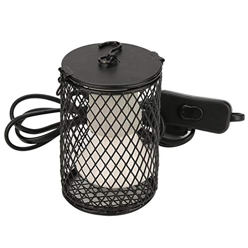 Heat Lamps, for Warming The Reptile, for Aquarium Home, No Harm, Soft Light, Reusable, Durable, for Lizard Snake Chameleon Turtle Bird Chicken, Wont Affect The Living Habits, 2 Colors (White)