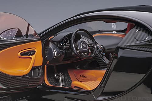 AUTOart 1/18 Bugatti Chiron Sport 2019, Nocturne Black Model Car