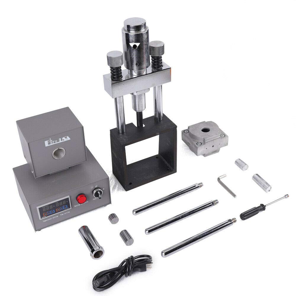 KOUGER De-ntal Flexible Denture Machine 110V 400W Lab Equipment Electric Hydraulic Press Dentistry Invisible Injection Molding Machine