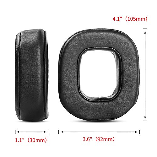 Replacement Ear Pad Cushions Compatible with Astro A50 a50 Gaming Headset Gen 1 Gen 2 Earmuffs Earpads (Not Compatible with A50 GEN3 GEN4 and A40 TR) (Leather)