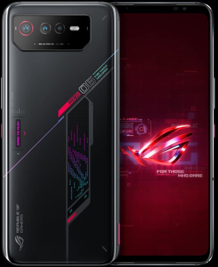 Asus ROG Phone 6 5G 512GB 16GB RAM Factory Unlocked (GSM Only No CDMA - not Compatible with Verizon/Sprint) Global Version - Black
