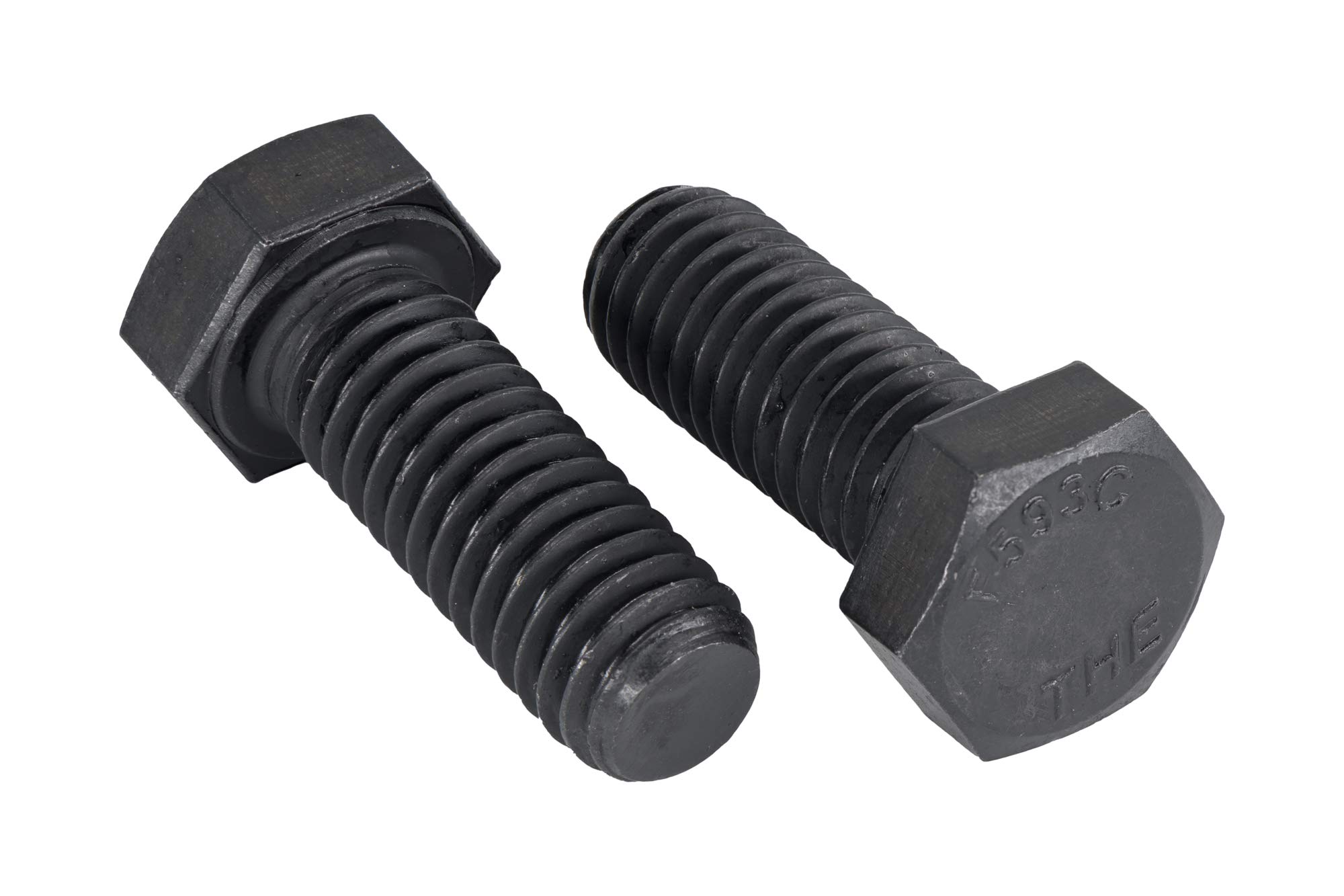 Makers Bolt 3/8"-16 x 1" Hex Bolts (10 pcs) 18-8 Stainless Steel Black Oxidized in USA
