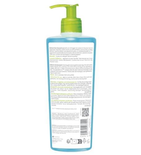 Bioderma - Sébium - Foaming Gel Pump - Cleansing and Make-Up Removing - Skin Purifying - for Combination to Oily Skin 16.91 Fl Oz (Pack of 1)