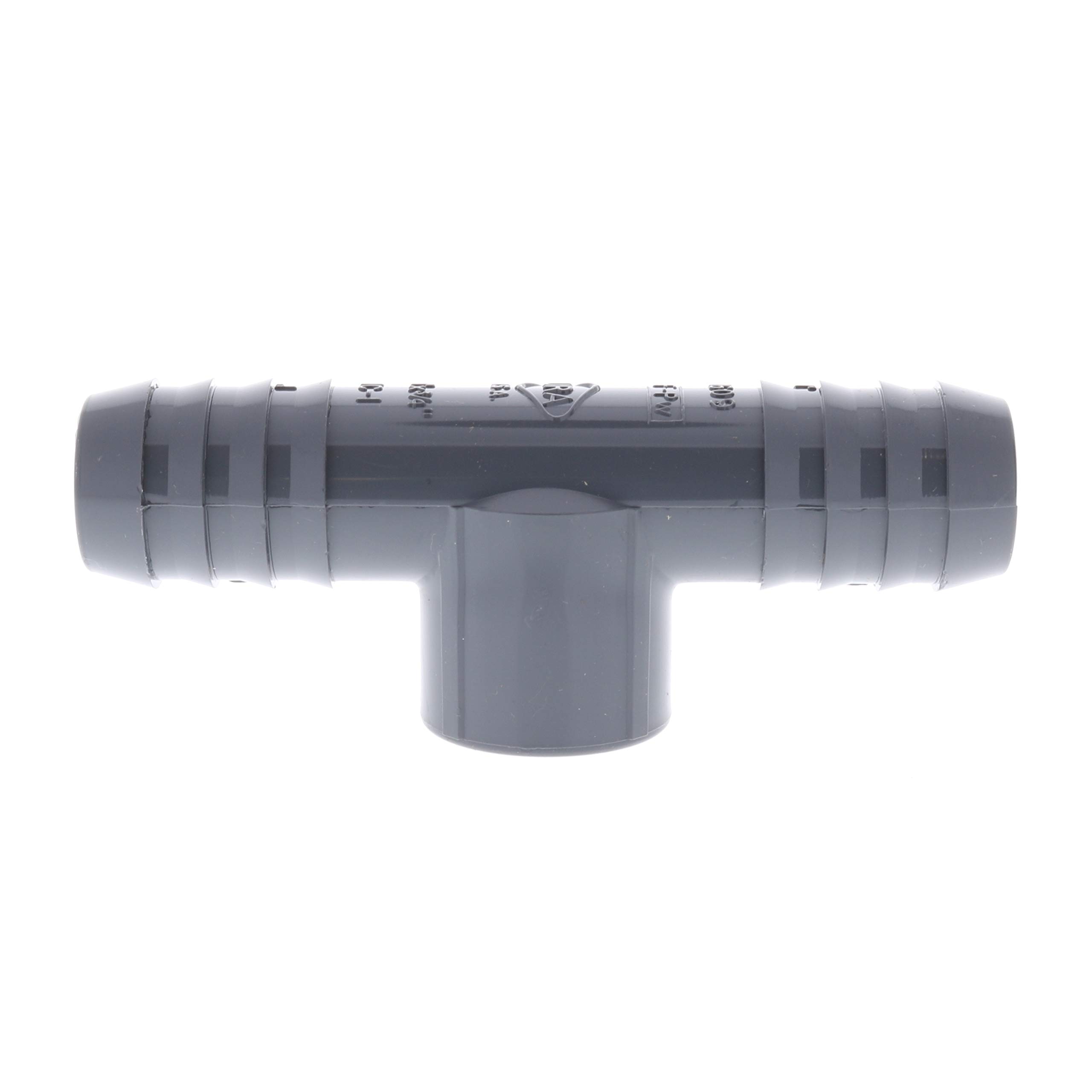 Barb Tubing x FPT Reducing Tee Adapter - Barb Size : 1" - FPT Size : 3/4"