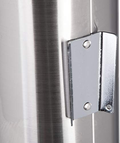 Carlisle FoodService Products C4150SS Stainless Steel Small Water Cup Dispenser with Hinged Flip Cap, 16" Length