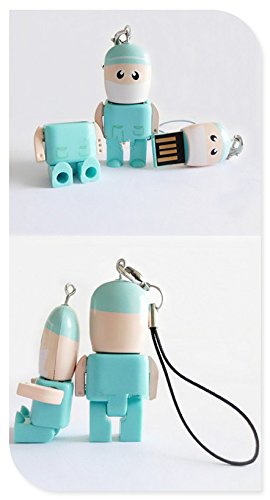D-CLICK TM 4GB/8GB/16GB/32GB/64GB/Cool USB High speed Flash Memory Stick Pen Drive Disk (8GB, Doctor-Blue)