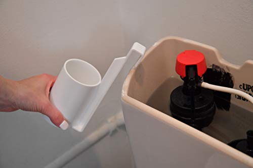 Home-X White Air Freshener Spray Holder for Home Bathroom Fits Toilet Deodorizer and Aerosol Odor Eliminator