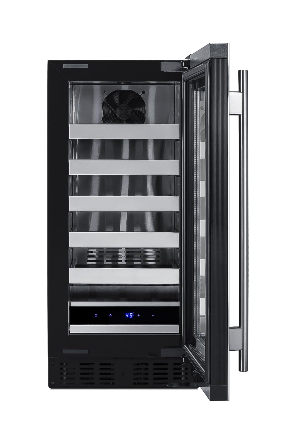 Summit ASDW1522 Summit ASDW1522 15 Inch Wide 18 Bottle Capacity Built-In Wine Cooler with Front Door Lock