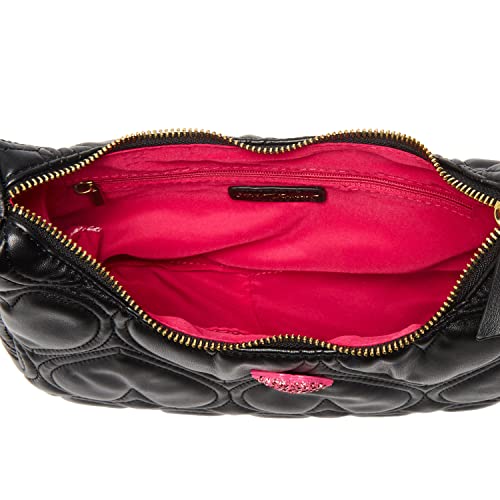 Betsey Johnson womens Betsey Johnson Smooches Shoulder Bag, Black, One Size US