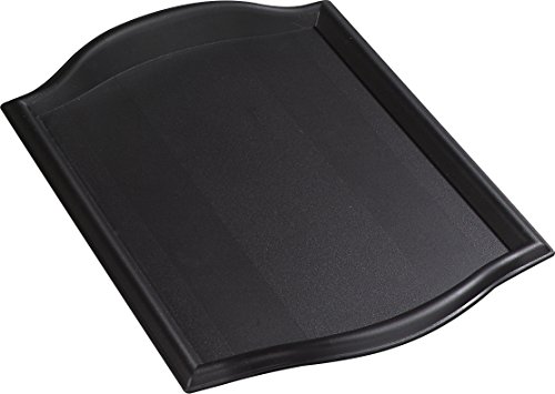 Carlisle FoodService Products 1217BT03 Bistro Plastic Café Tray, 12" X 17", Black