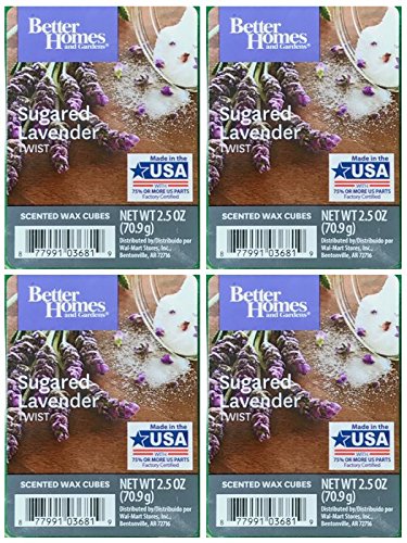Better Homes and Gardens Sugared Lavender Twist Wax Cubes - 4-Pack