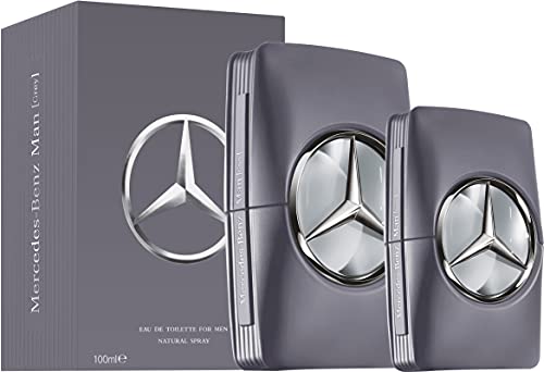 Mercedes-Benz Man Grey - Elegant EDP Fragrance With Sensual Amber Woody Notes - Mesmerize The Senses With Original Luxury Men’s Eau De Toilette Spray - Endless Day And Night Scent Payoff - 1.7 OZ